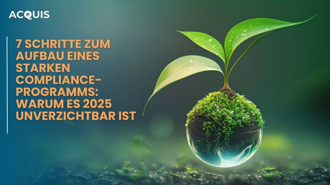 Stärken Sie heute Ihr Compliance-Programm