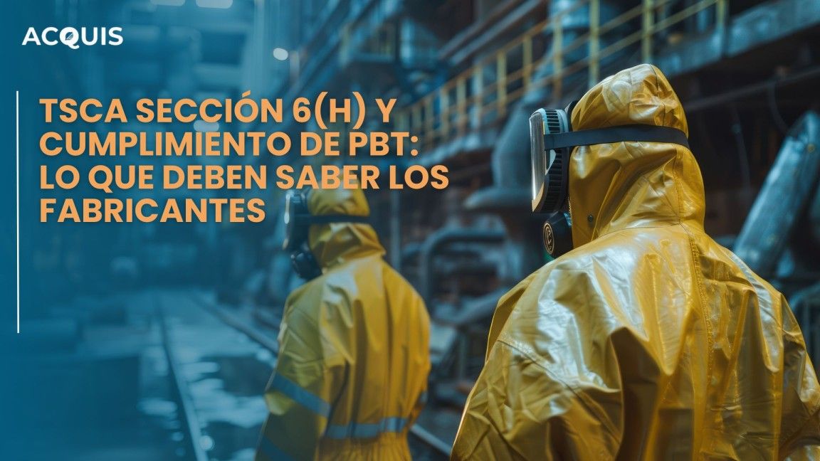 TSCA Sección 6(h) y Cumplimiento de PBT