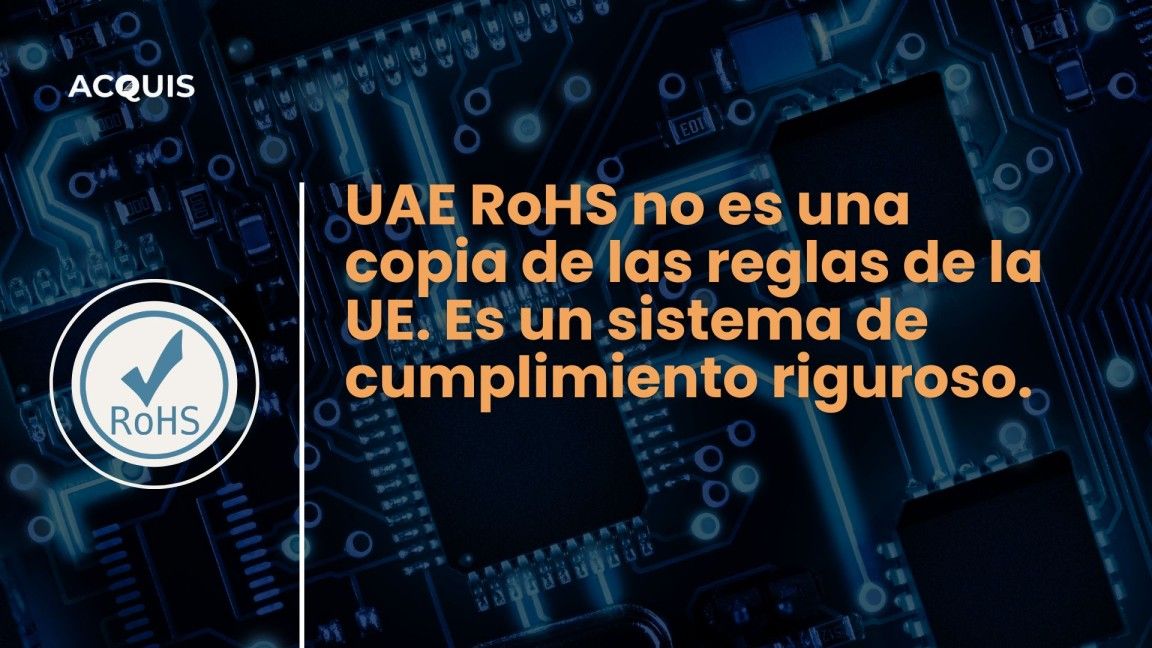 Cumplir con los requisitos RoHS en EAU
