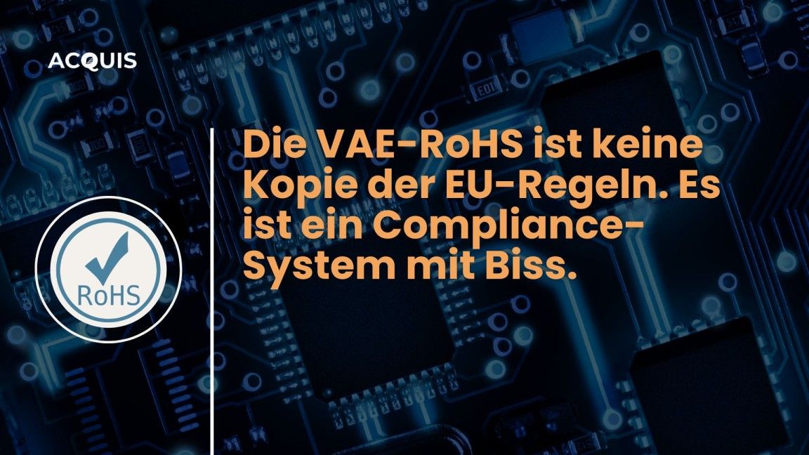 Einhaltung der RoHS-Anforderungen in den VAE